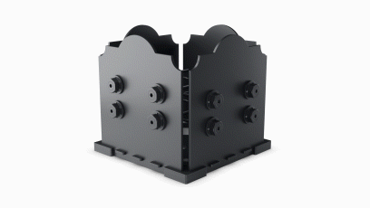 10x10 Laredo Sunset Post Base - OZCO Building Products