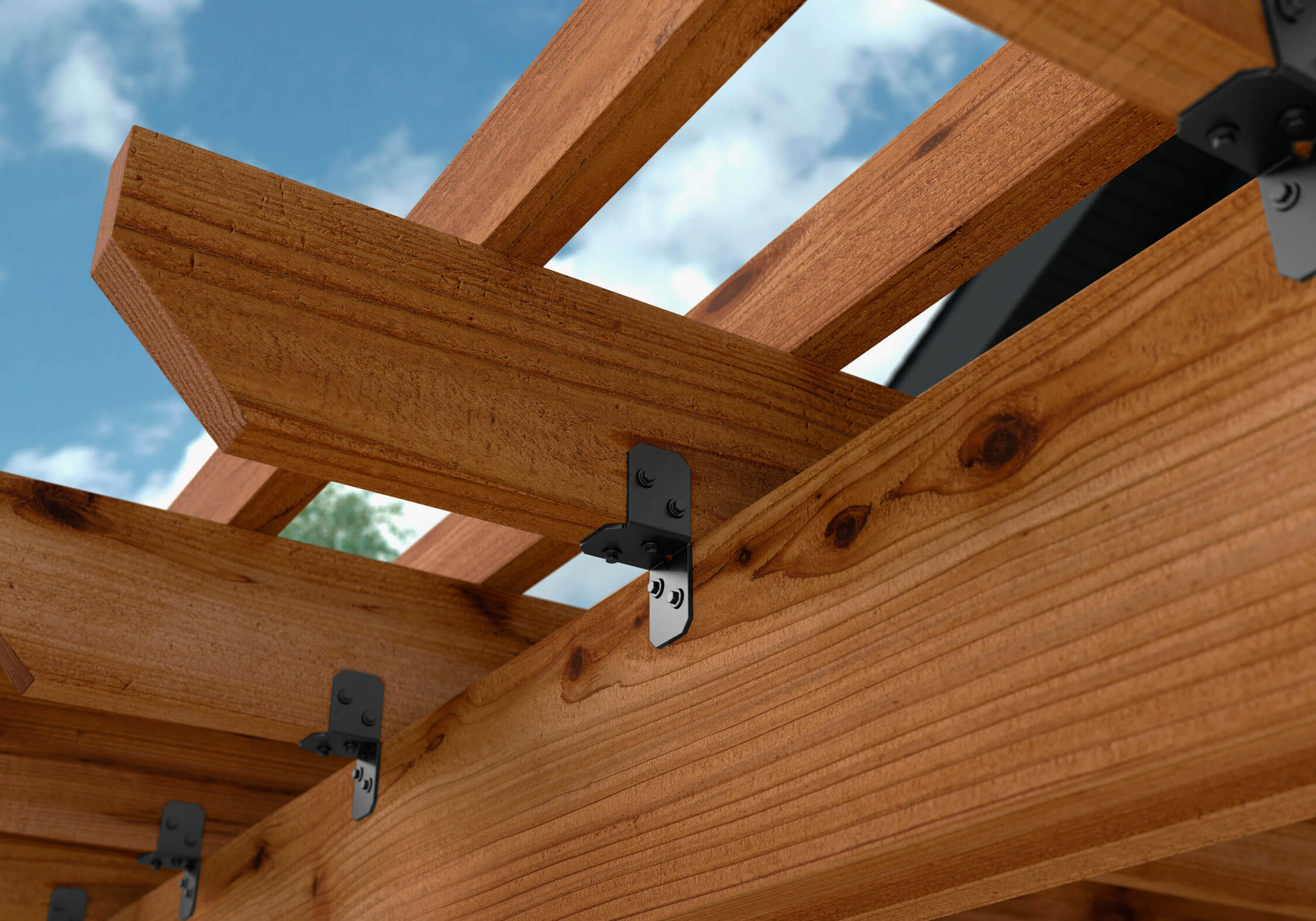 2 in. High-Velocity Rafter Clips Ironwood - OZCO Building Products