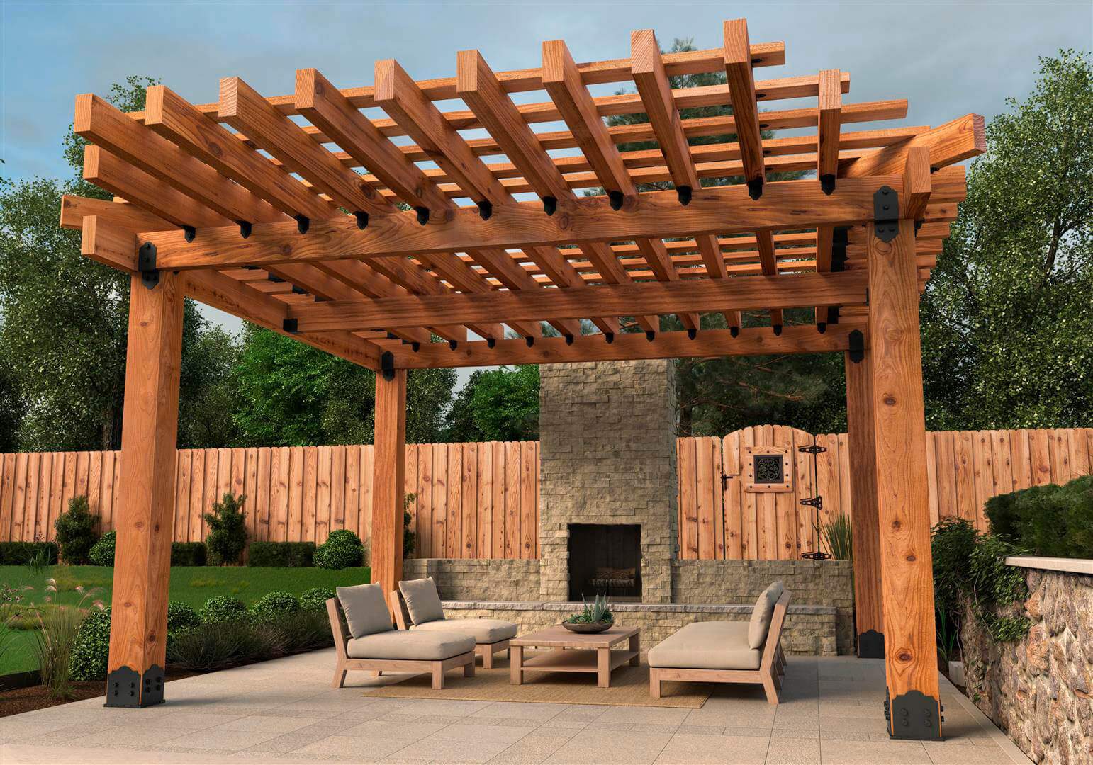 2 in. Laredo Sunset Rafter Clips (2pk) - OZCO Building Products