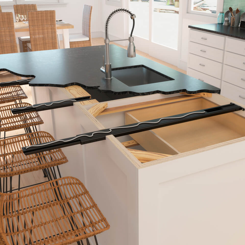 27-36 in. Telescoping Support Arm - Ironwood - OZCO Building Products