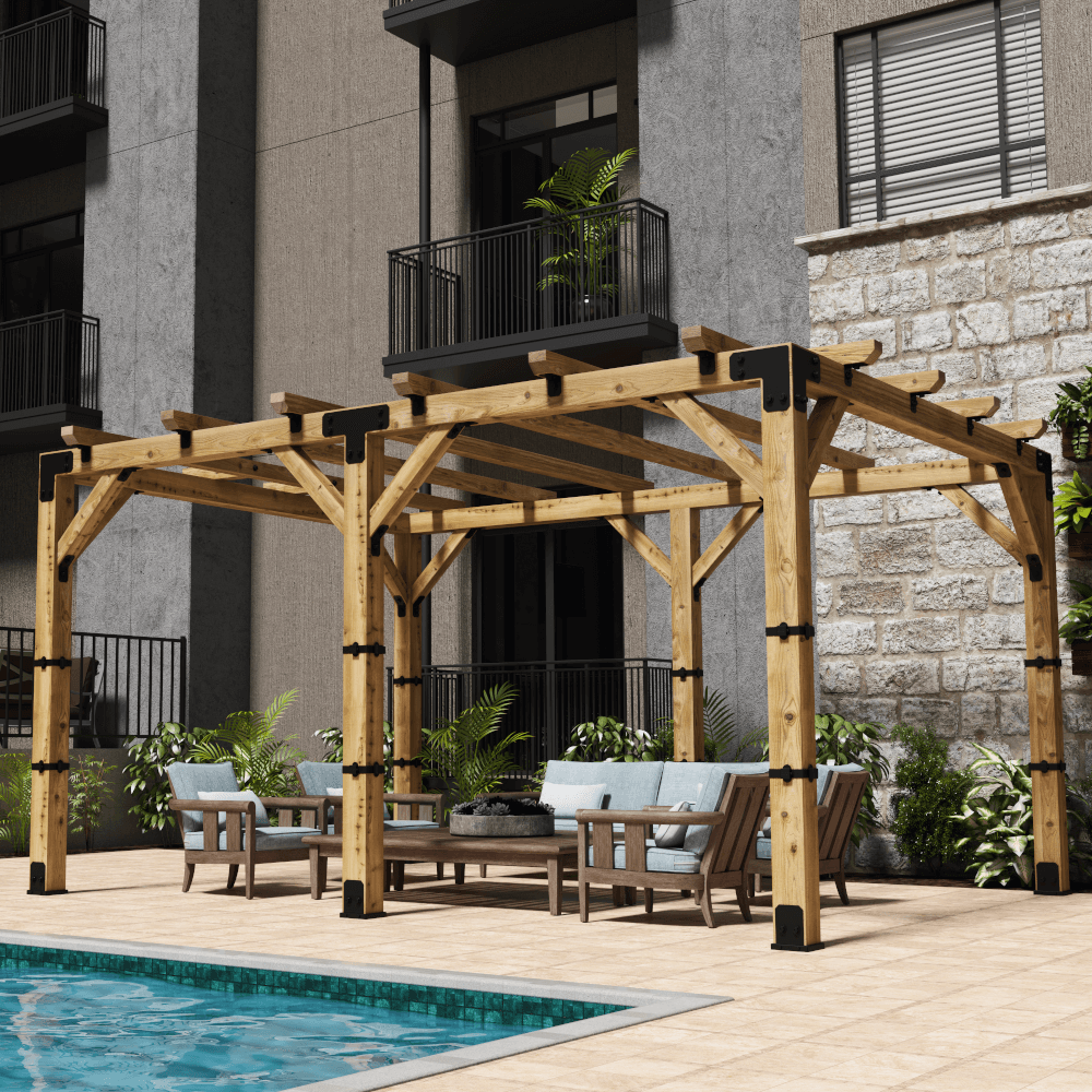 4" Flush Outside 90° Ironwood with HCN - OZCO Building Products