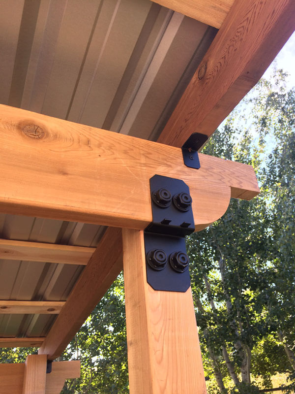 4 in. Post to Beam Ironwood - OZCO Building Products