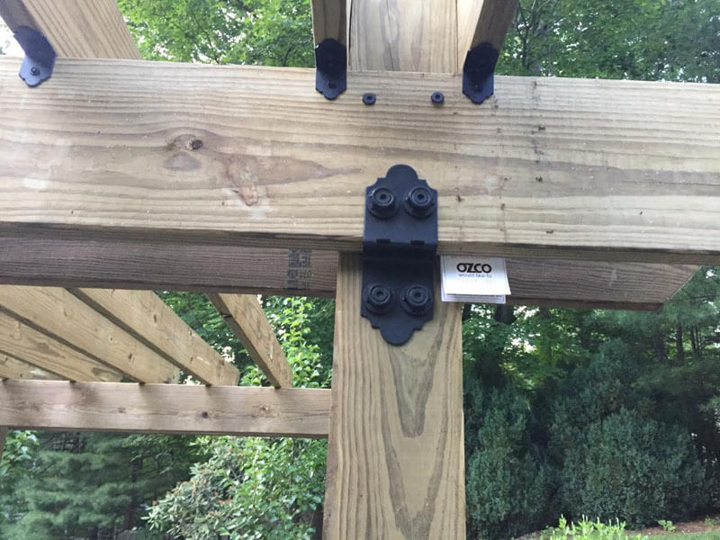 4 in. Post To Beam Post Laredo Sunset - OZCO Building Products