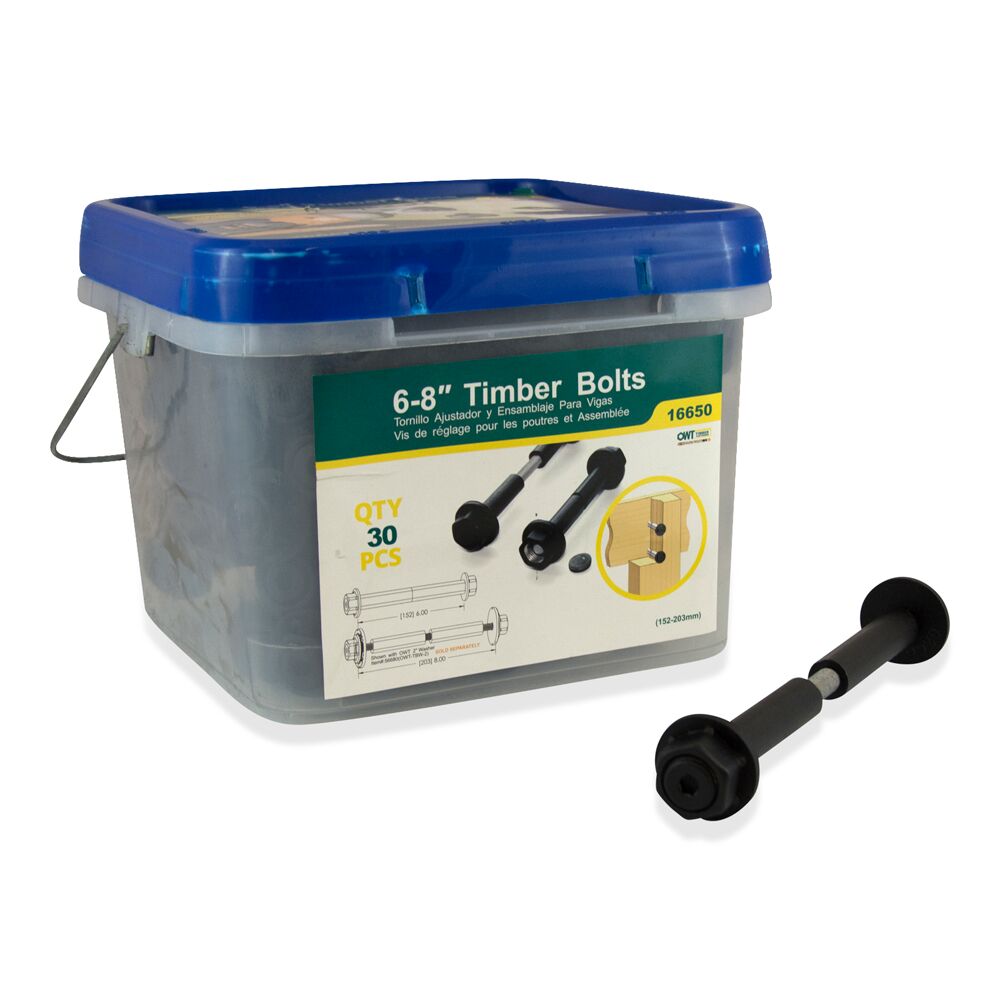 3/4 in. x 6 - 8 in. OWT Timber Bolts (30PK) - OZCO Building Products