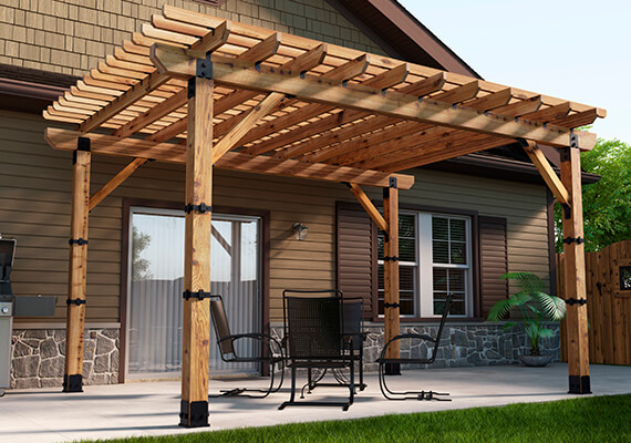 6x6 Ironwood Post Base - OZCO Building Products