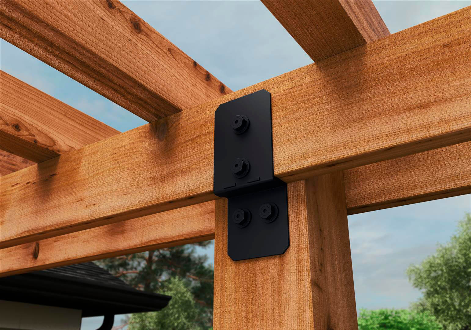 8 in. Post to Beam Bolt Inline Ironwood - OZCO Building Products