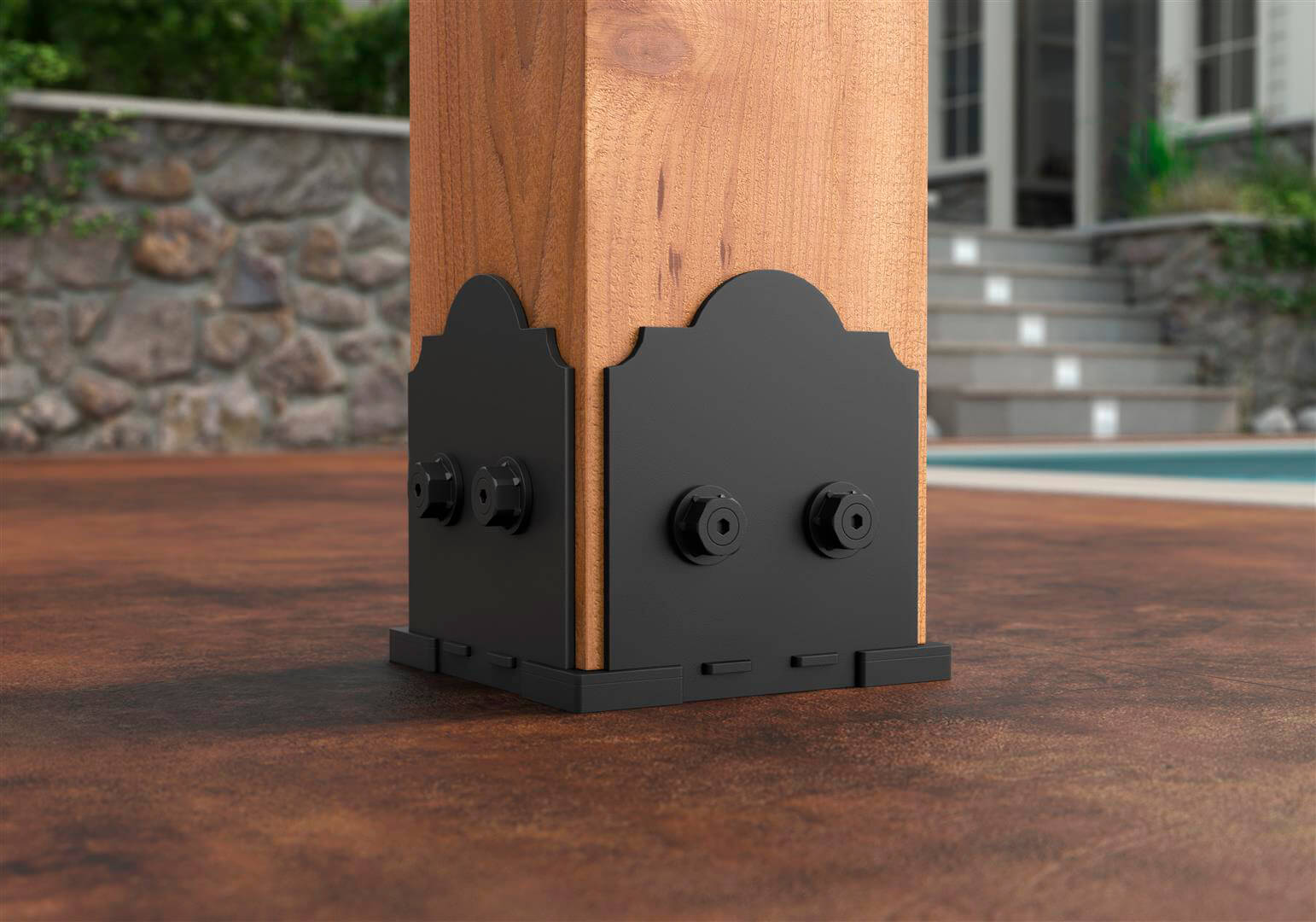 8x8 Laredo Sunset Post Base - OZCO Building Products