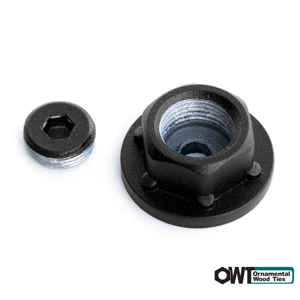 1-1/2 in. Hex Cap Nut (10PK) - OZCO Building Products