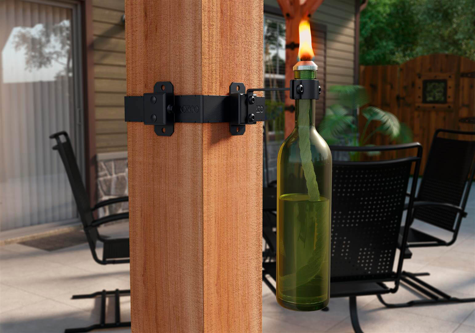 Wine Bottle Holder Post Band Accessory - OZCO Building Products